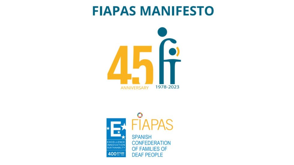 FIAPAS Manifesto on World Deaf Day 2023 | COFACE Families Europe