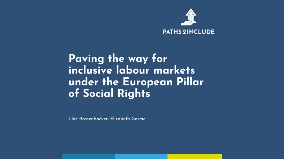 PATHS2INCLUDE - Providing policy recommendations for promoting ...